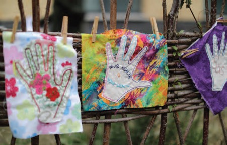 Pieces sewn by our practice community towards our ‘Hope in our Hands ...