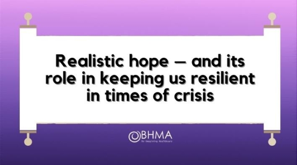 Realistic hope – and its role in keeping us resilient in times of ...